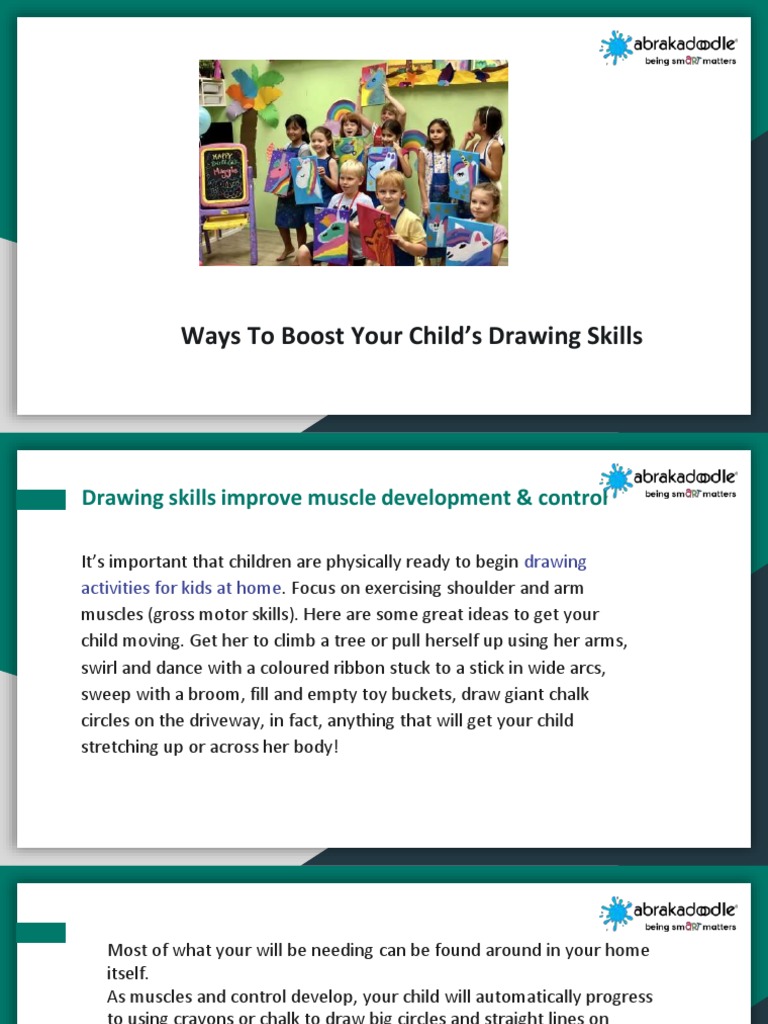 Ways To Boost Your Child's Drawing Skills | PDF | Thought | Child ...