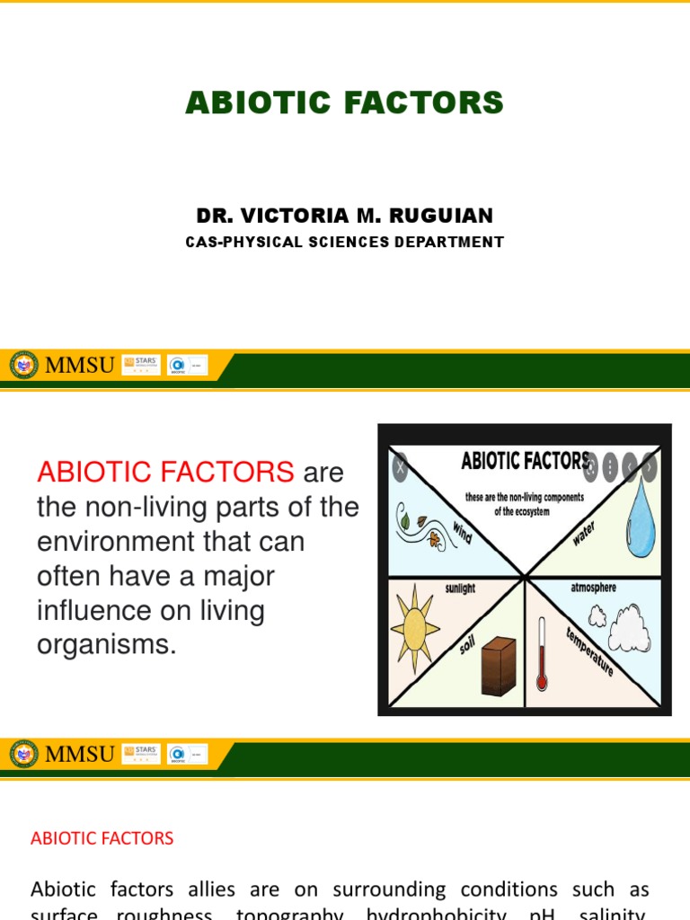 Abiotic Factors | PDF | Water | Humidity