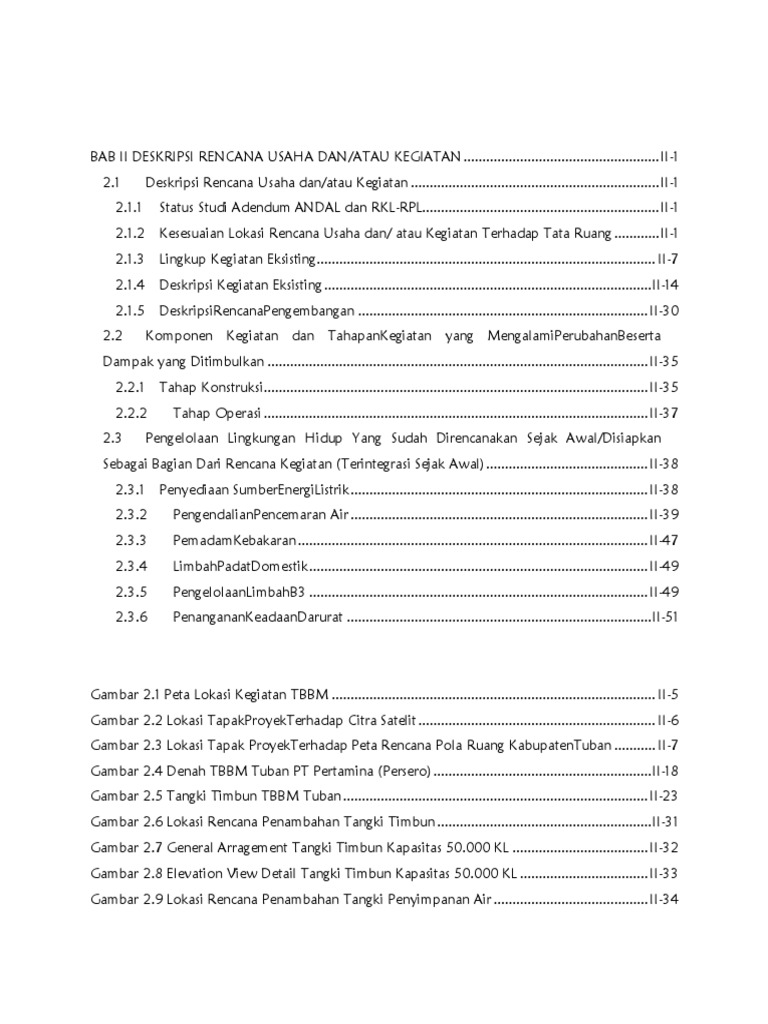 Daftar Isi BAB II | PDF
