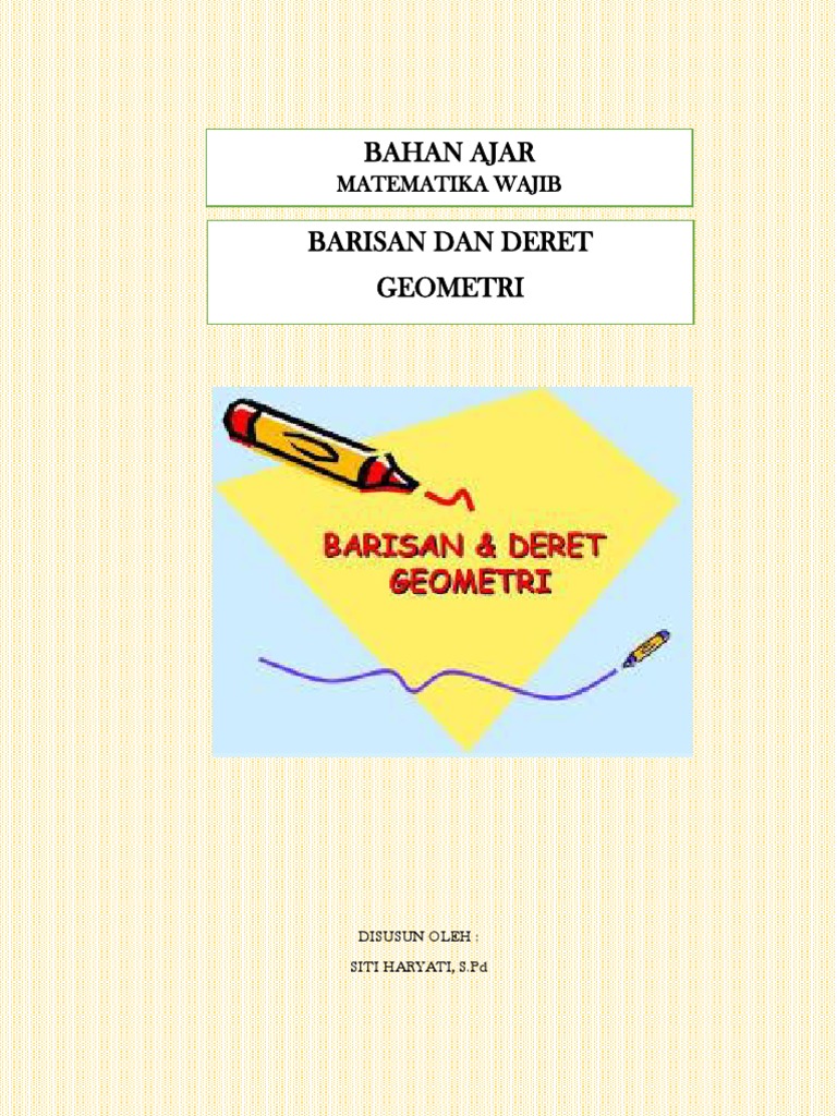 Bahan Ajar Barisan Dan Deret Geometri | PDF