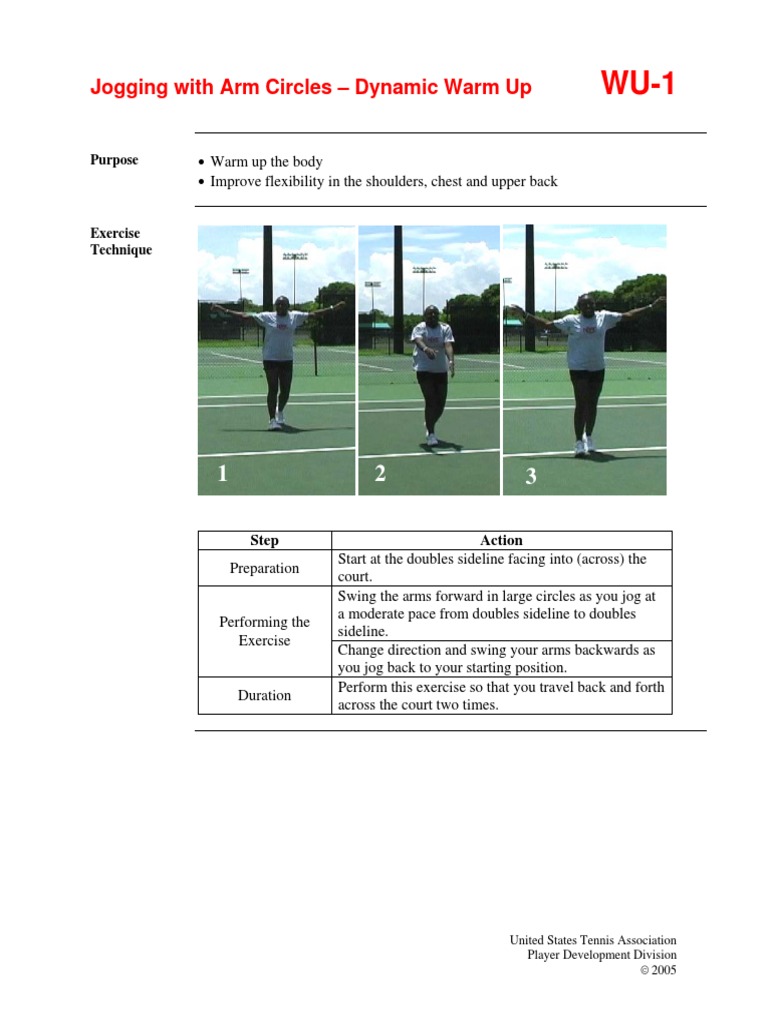 Tennis Specific Warm-Up and Movement Manual | PDF | Flexibility ...