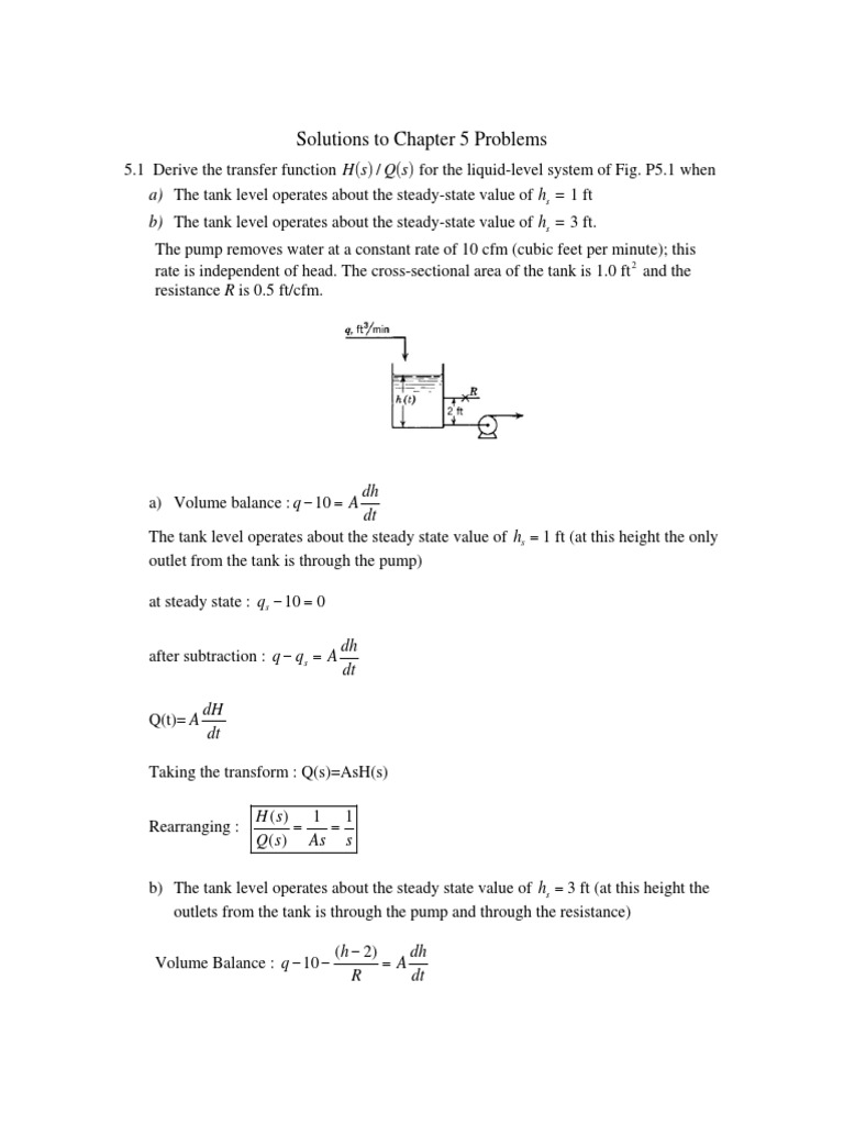 Chapter 5 Solutions | PDF | Fluid Dynamics | Mathematical Concepts