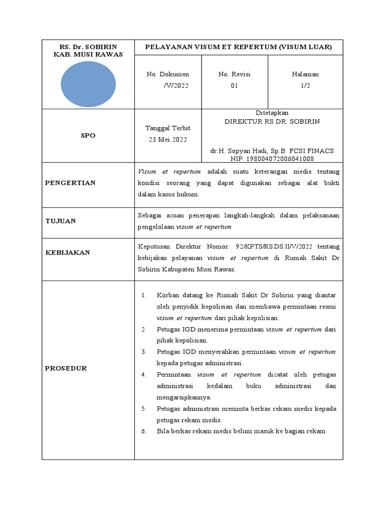 Sop Visum Luar | PDF