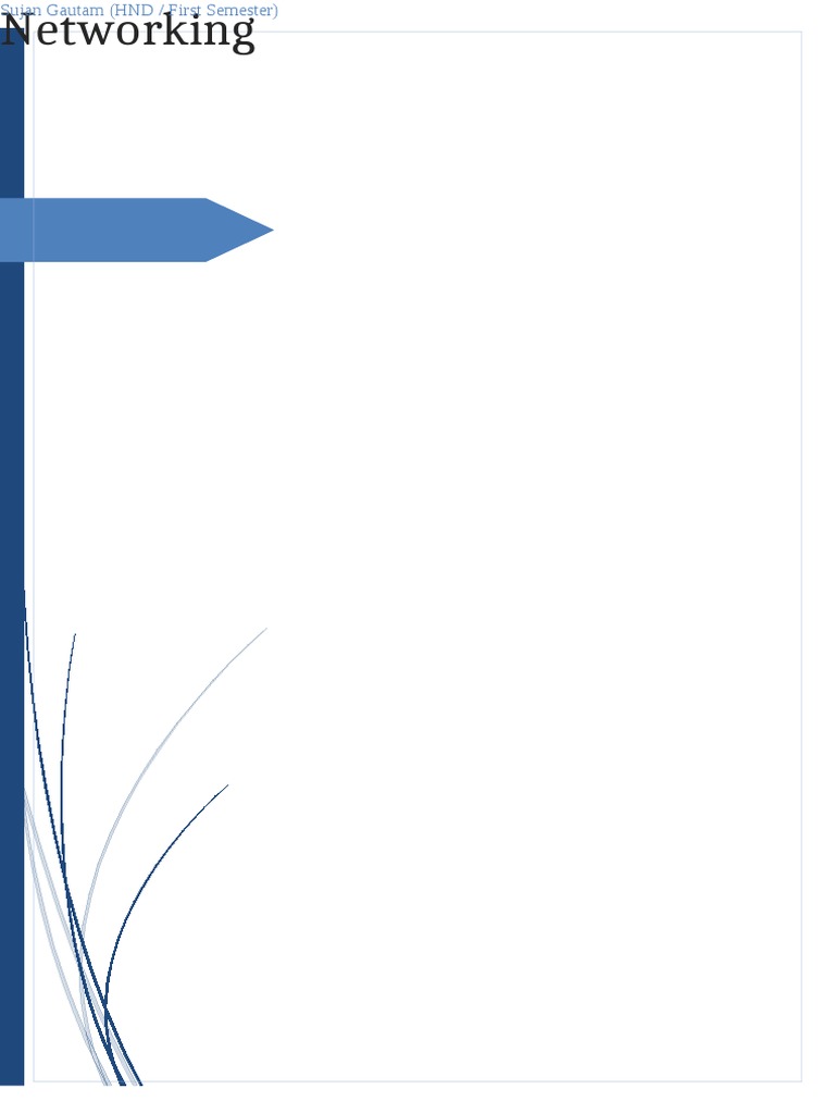 Networking - Assignment - Docx COURSE Hero | PDF | Network Topology ...