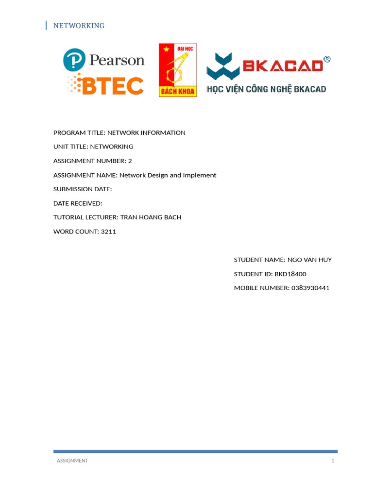 Networking Assignment 2 Course Hero | PDF | Computer Network | Network ...