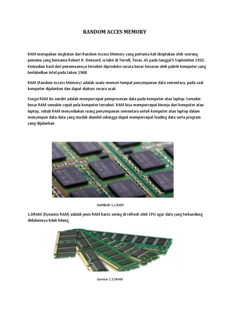 Random Acces Memory-Elly Rosanti | PDF