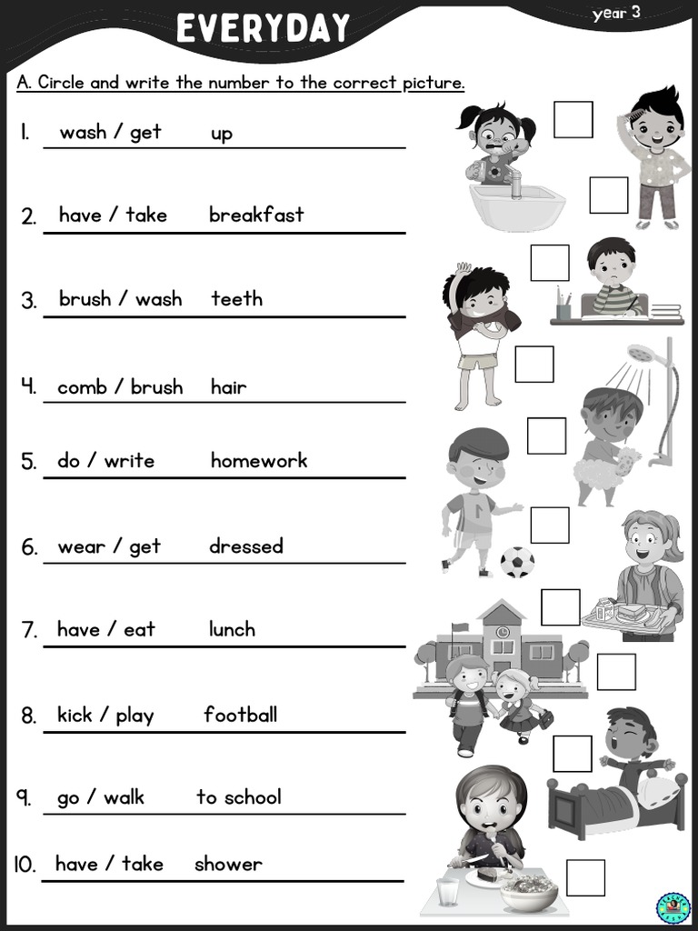 Year 3 Module 2 Everyday Worksheet | PDF | Food And Drink | Cuisine