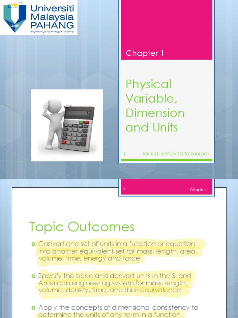 Chapter 1 v2 - Physical Variable, Dimension and Units | PDF | Metrology | Quantity