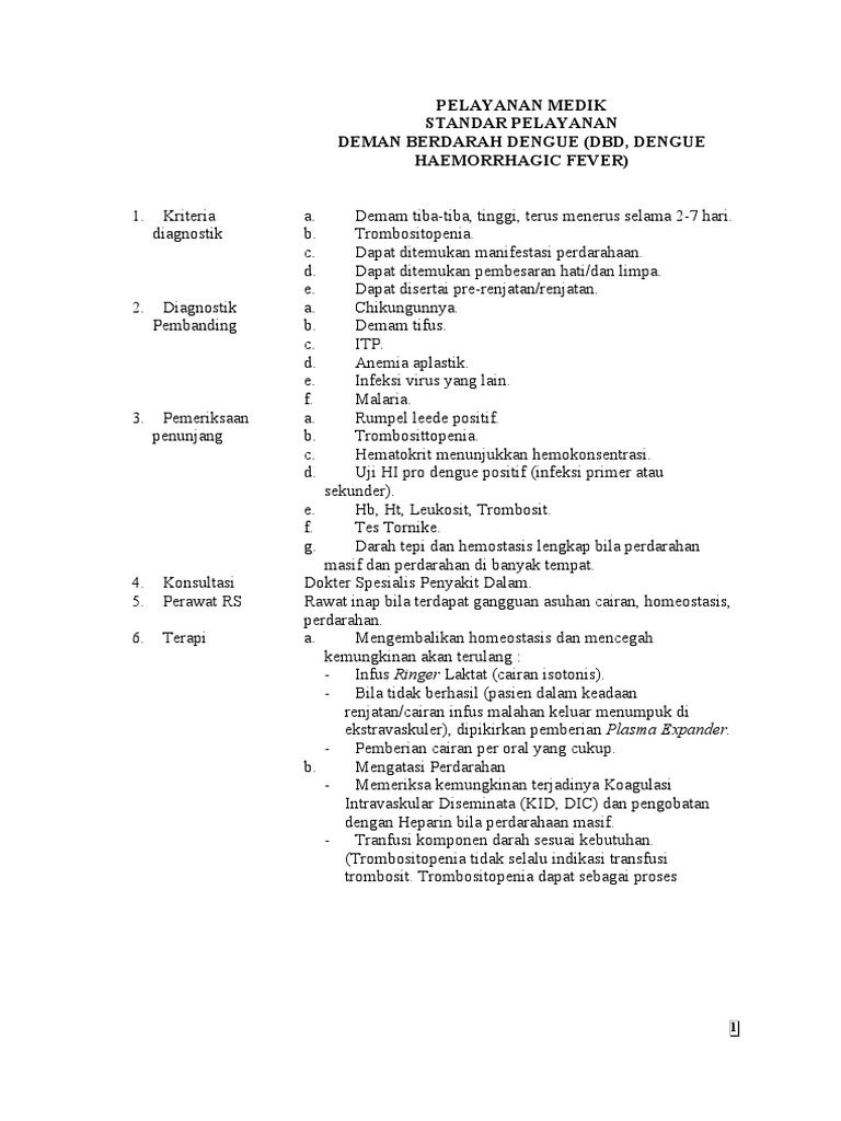3 - Demam Berdarah Dengue (DBD, DHF) | PDF