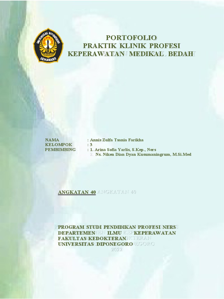 Template Portofolio Profesi 40 | PDF