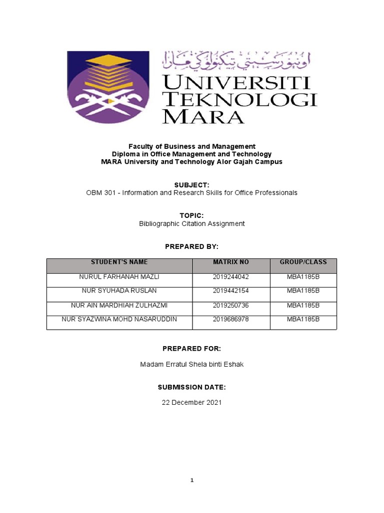 Bibliographic Citation (Assignment 2) | PDF | Citation | Economies