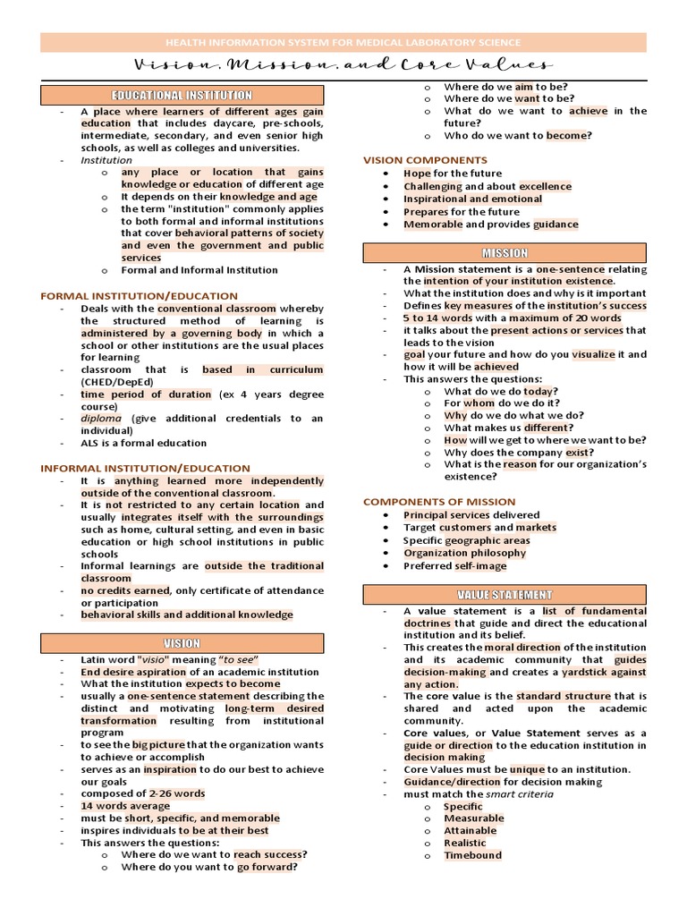A Proposed Framework for Developing a Strategic Plan for a Medical Laboratory Science Health ...