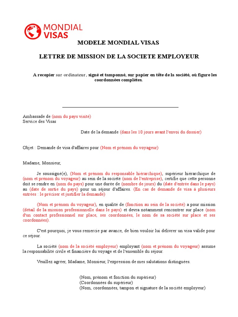 Exemple Lettre de Mision 1 | PDF | Droit