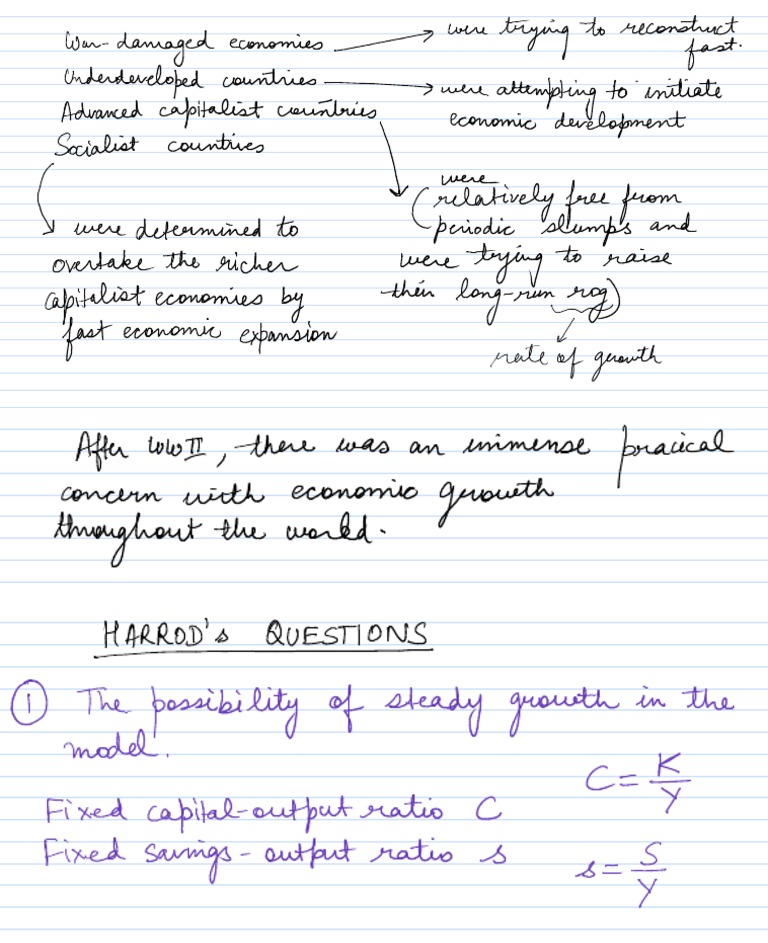 Harrod Domar Model | PDF