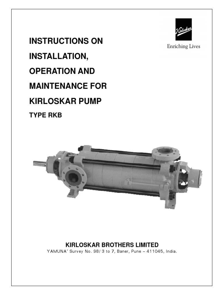 Iom 5 | PDF | Pump | Bearing (Mechanical)
