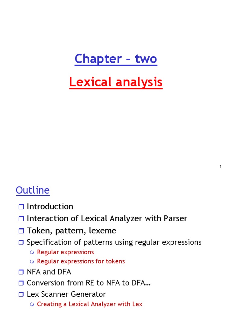 Chapter 2 | Download Free PDF | Regular Expression | Parsing