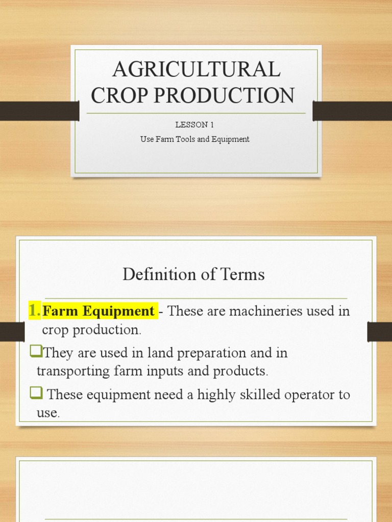Lesson 1 Hand Tools Pdf Plough Botany