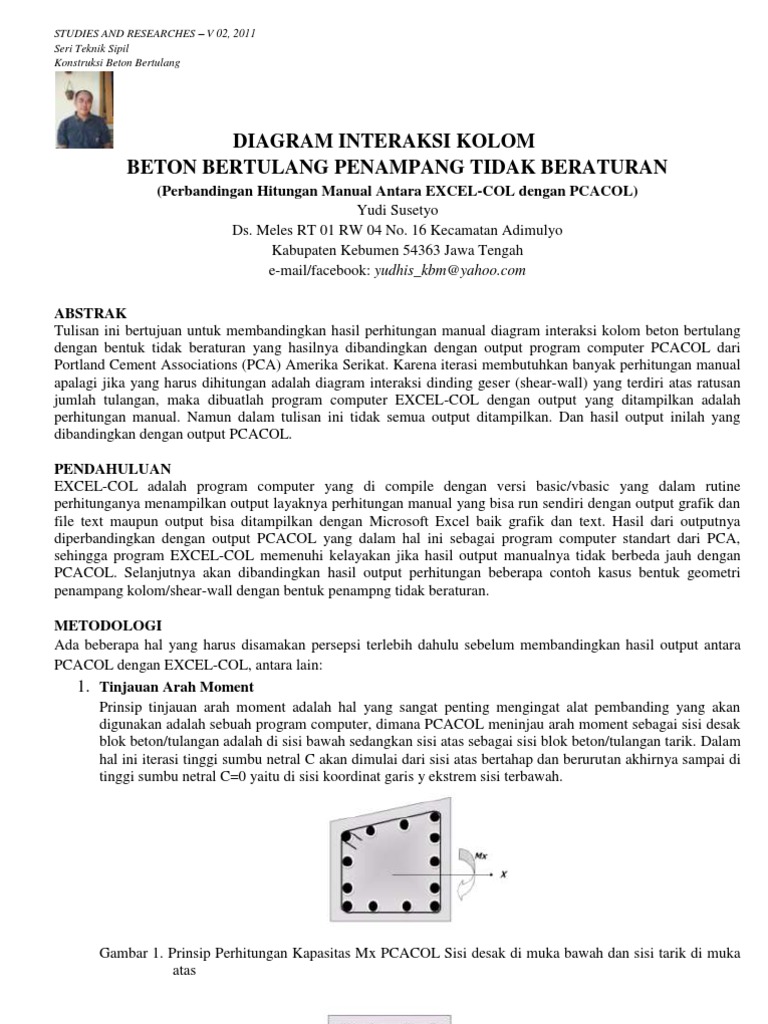 PERBANDINGAN DIAGRAM INTERAKSI BENTUK PENAMPANG TIDAK BERATURAN ANTARA ...