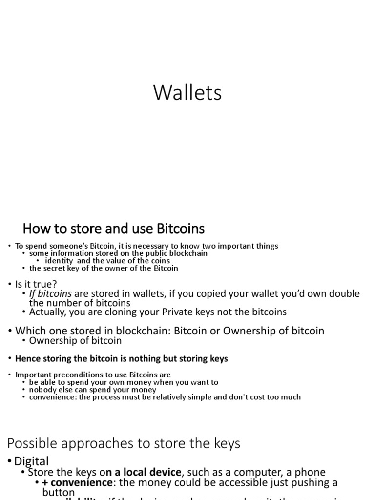 Wallets | PDF | Bitcoin | Key (Cryptography)