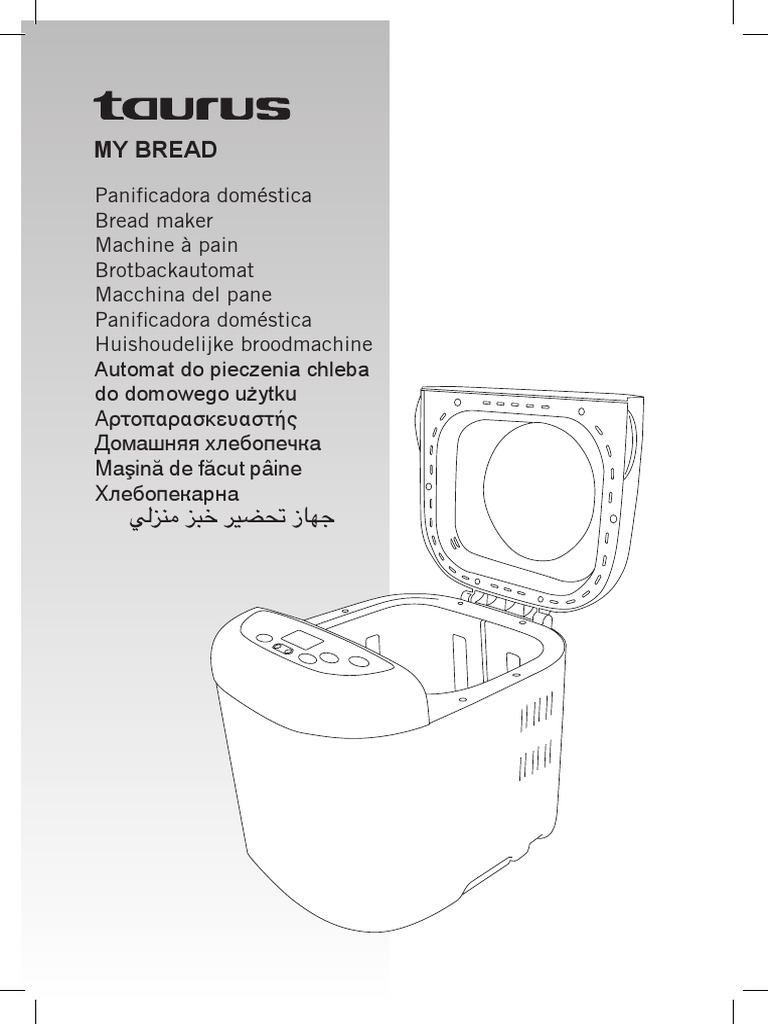Taurus My Bread Bread Maker | PDF | Panes | Comida y bebida