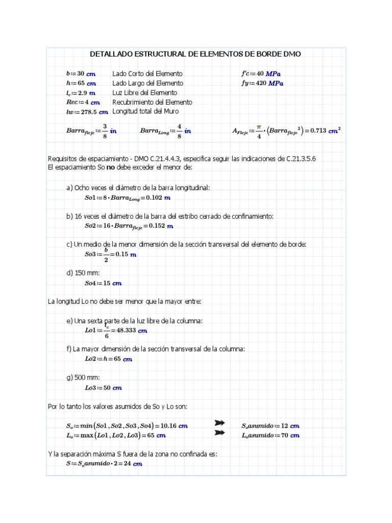 Elementos de Borde en Muros | PDF