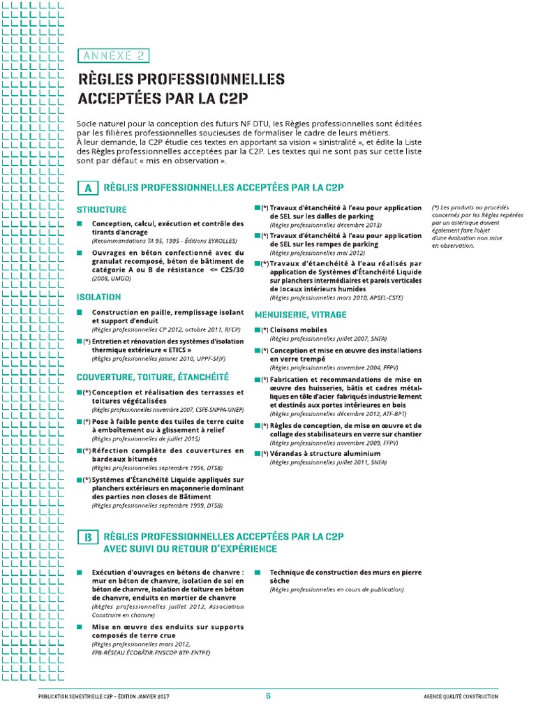 AQC - Édition Janvier 2017 de La Public... Estrielle de La C2P ...