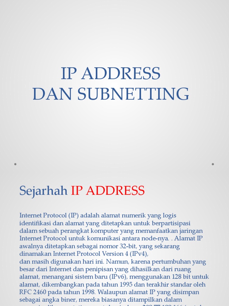 IP SUBNETTING | PDF