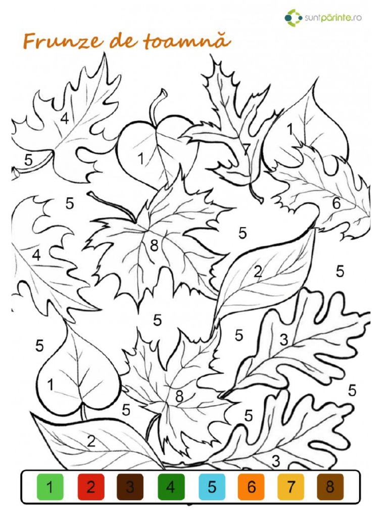 Frunze Toamna de Colorat | PDF
