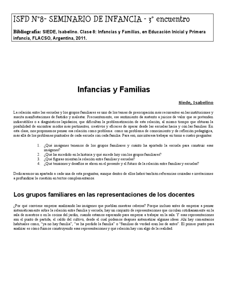 Relación Escuela-Familia: Análisis Crítico | PDF | Familia | Matrimonio