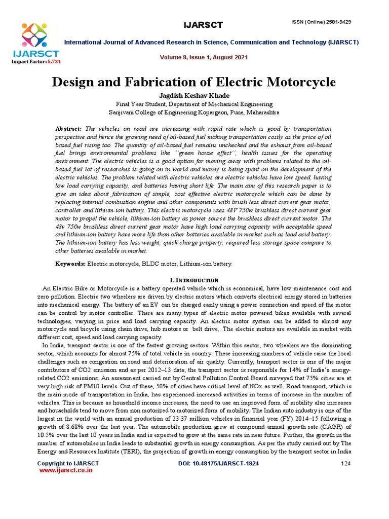 Designing of EV, Calculations | PDF | Electric Vehicle | Electric Motor