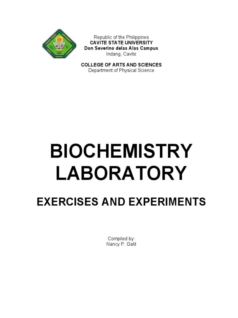 Laboratory Manual in Biochemistry | PDF | Buffer Solution | Carbohydrates