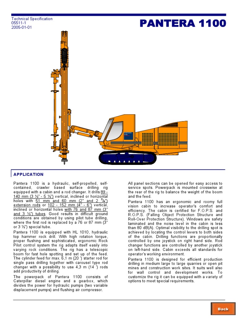 Pantera1100 o 5 | PDF | Truck | Drilling Rig