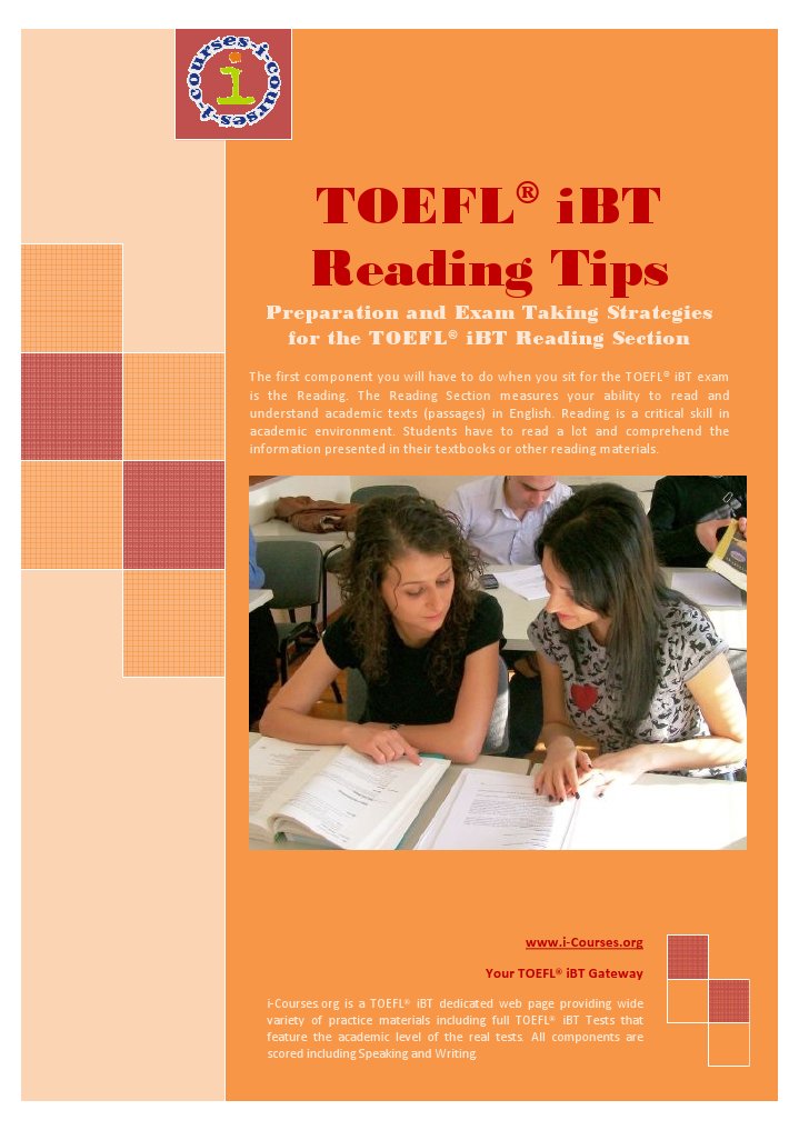 TOEFL iBT Reading Tips | PDF | Test Of English As A Foreign Language ...