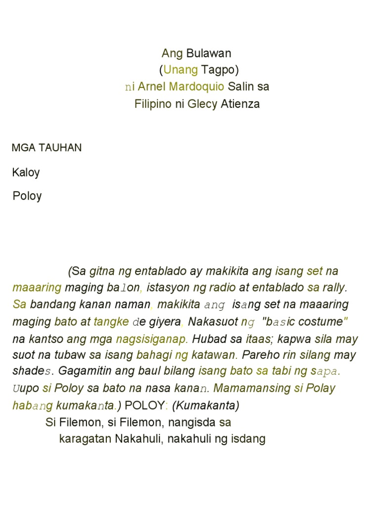 Ang Bulawan | PDF