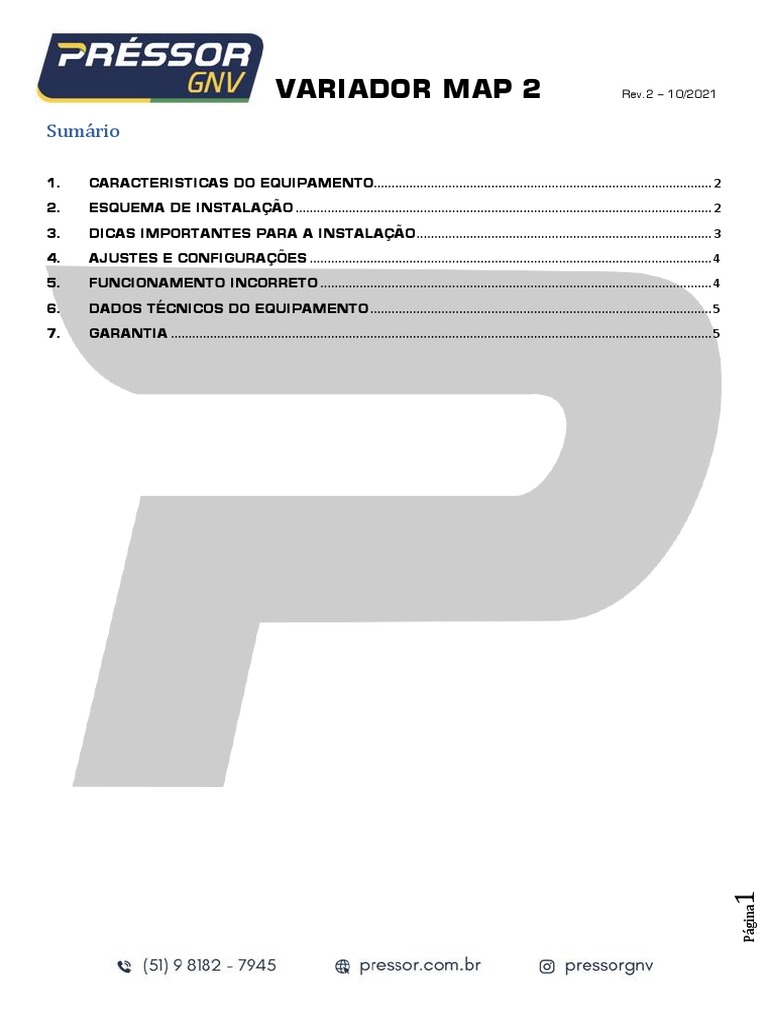 Manual MAP 2 | PDF | Motores | Eletrônicos