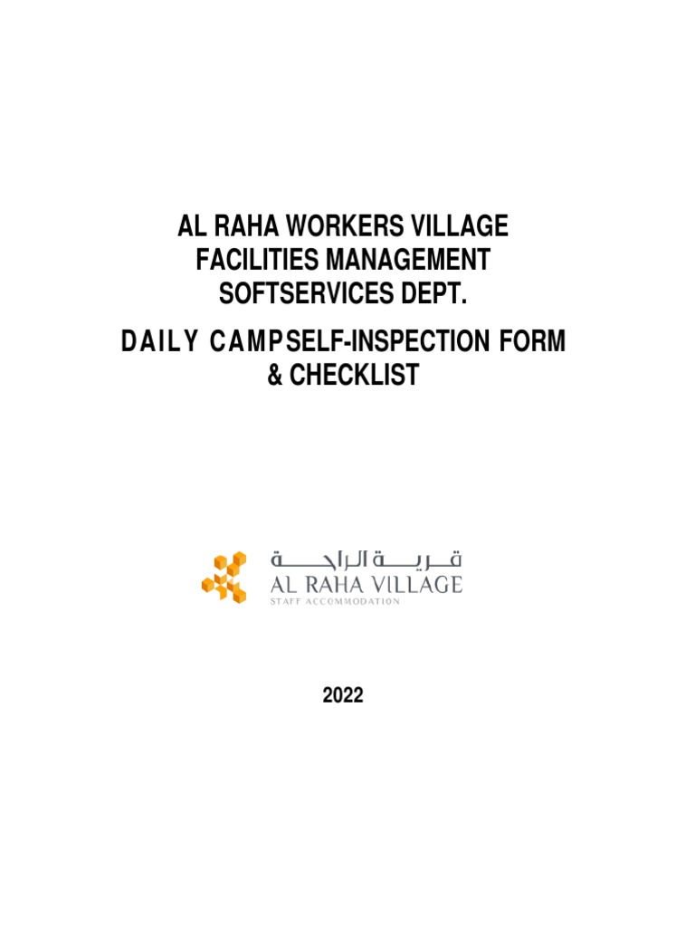 Al Raha Camp - Self-Inspection - 08112022 | PDF | Fire Sprinkler System ...