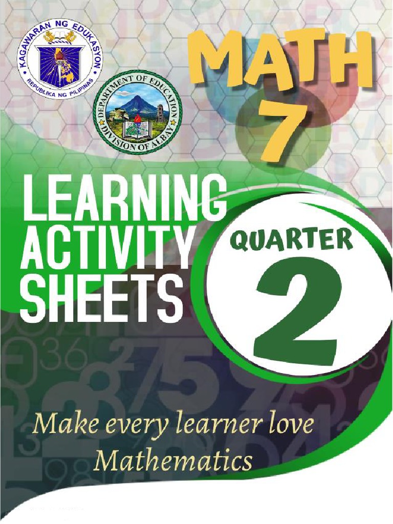 LAS Math 7 Quarter 2 | PDF | Equations | Ounce