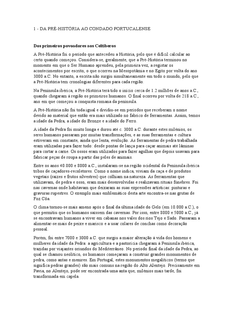 História do Condado Portucalense | PDF | Al Andalus | Península Ibérica