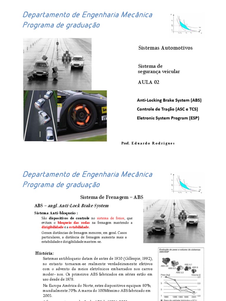 Aula de Freios Abs 02 | PDF | Freios ABS | Veículos