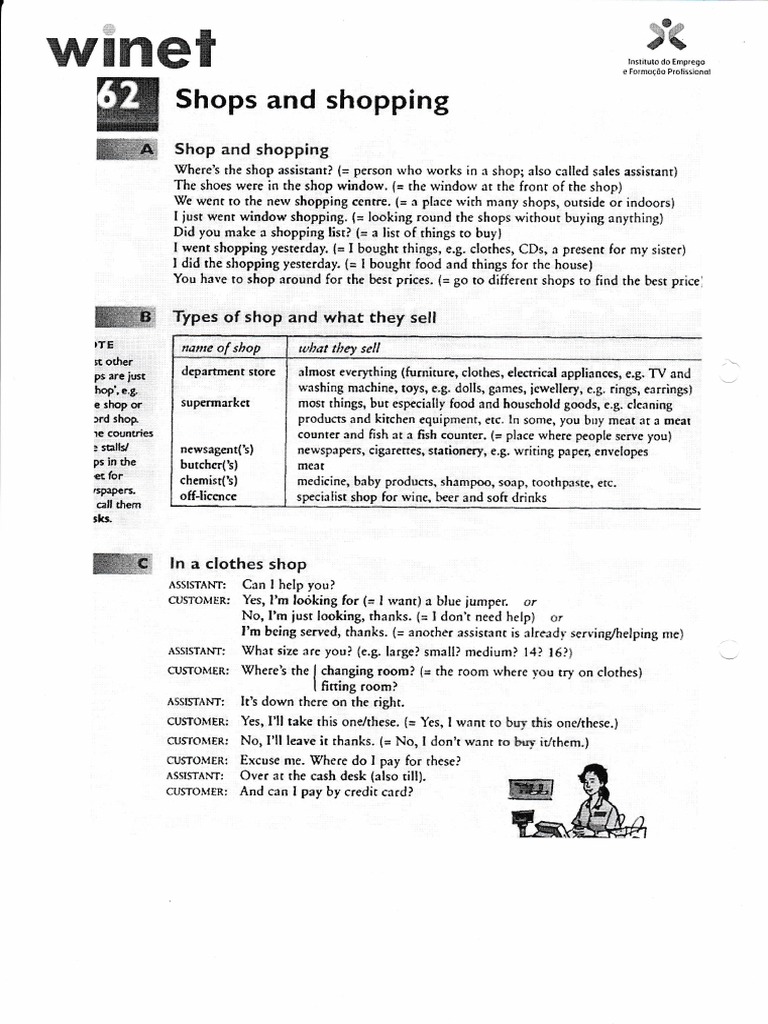 Shopping Vocabulary | PDF | Retailing | Economies