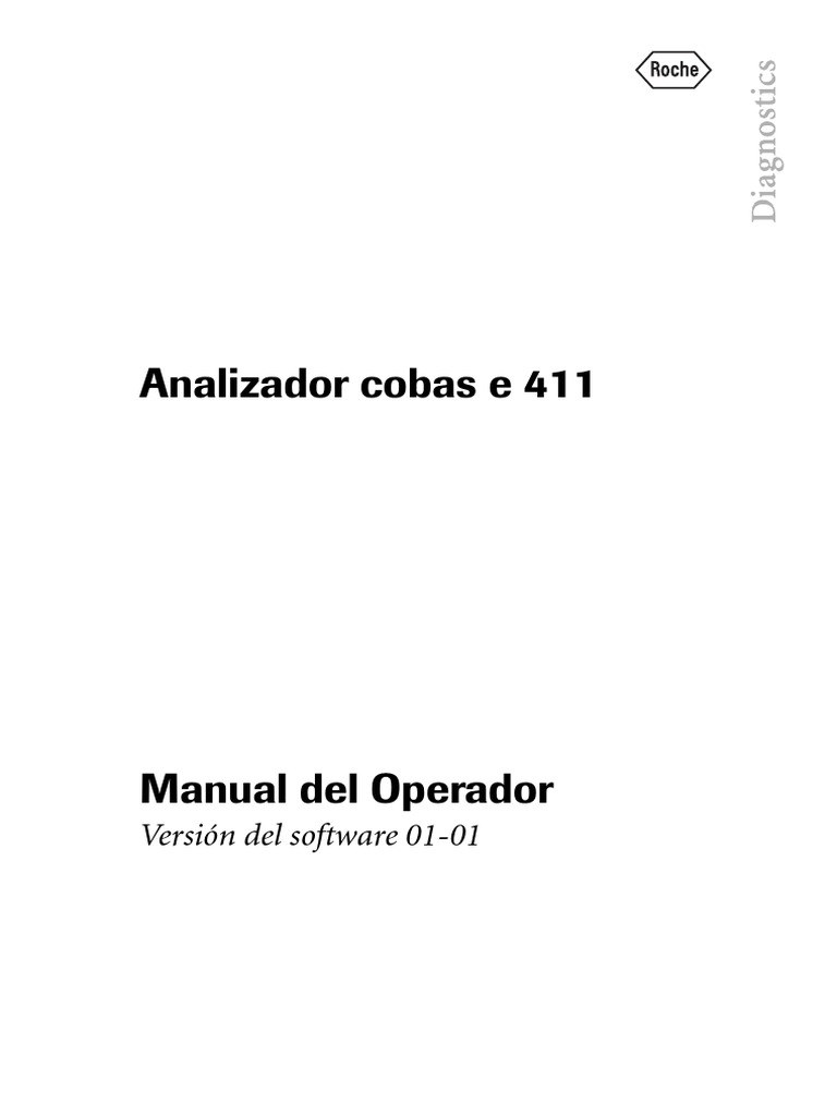 Manual Del Operador Cobas E411 | PDF | Software | Información