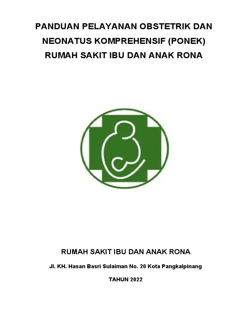 Panduan PONEK RSIA Rona 2022 | PDF | Sains & Matematika