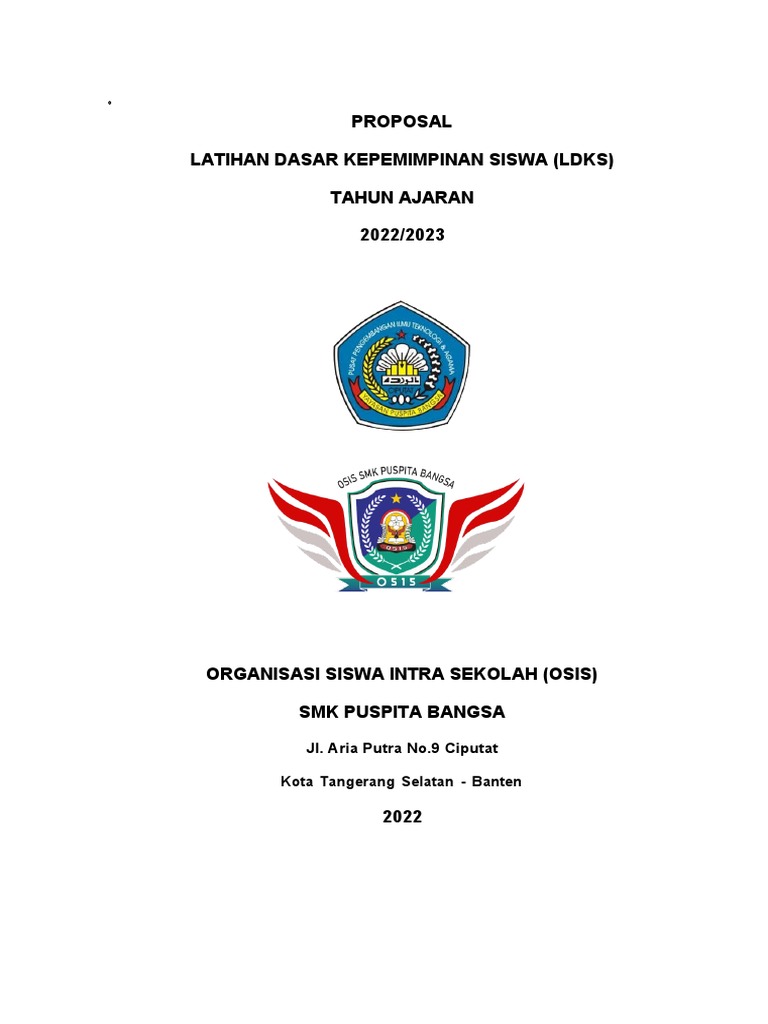 Proposal LDKS OSIS SMK Puspita Bangsa | PDF | Karier & Perkembangan