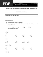 Class5 ICSE Maths Worksheet | PDF