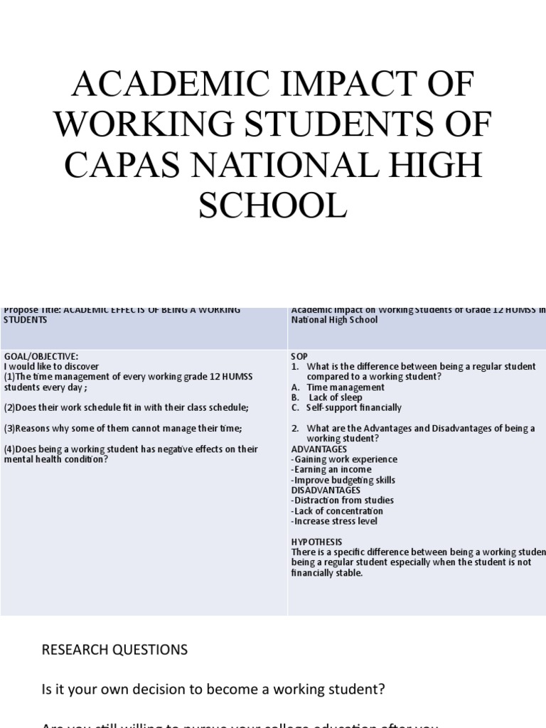 Working Students | PDF
