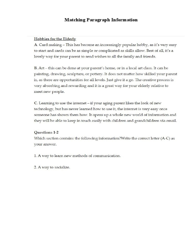 Reading Question Types 3-5 | PDF