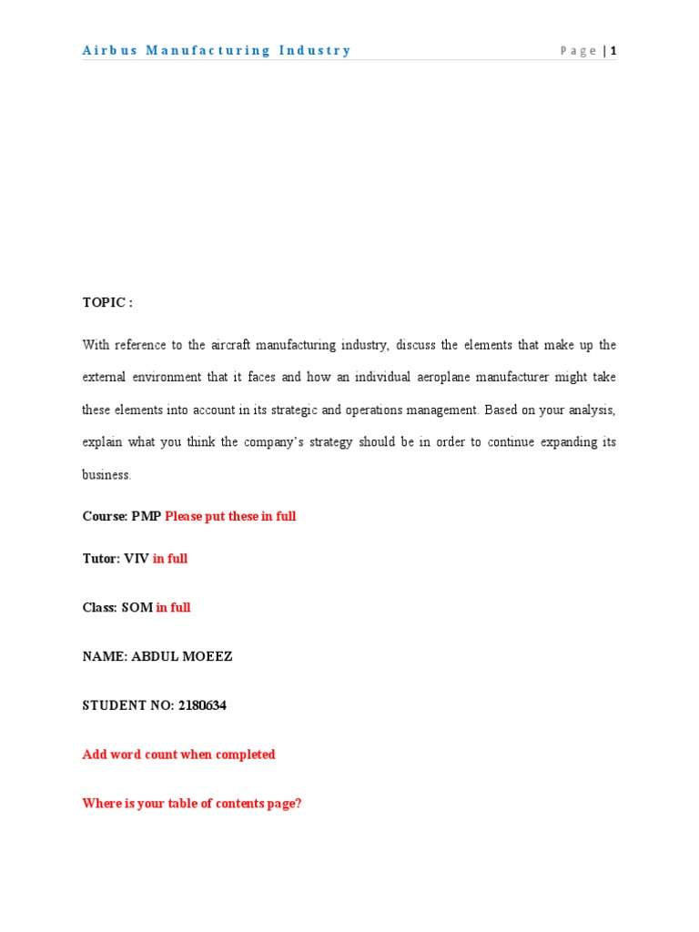 Abdul Moeez Airbus 2nd | PDF | Airbus | Economies Abdul Moeez Airbus 2nd | PDF | Airbus | Economies