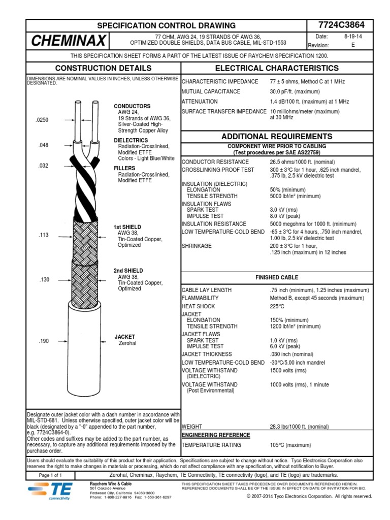 7724C3864 Drawing | PDF | Insulator (Electricity) | Specification ...