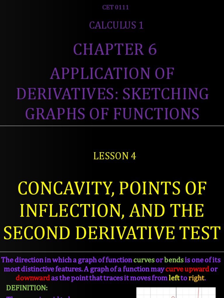 Concavity and Inflection Points in Calculus | PDF | Maxima And Minima ...