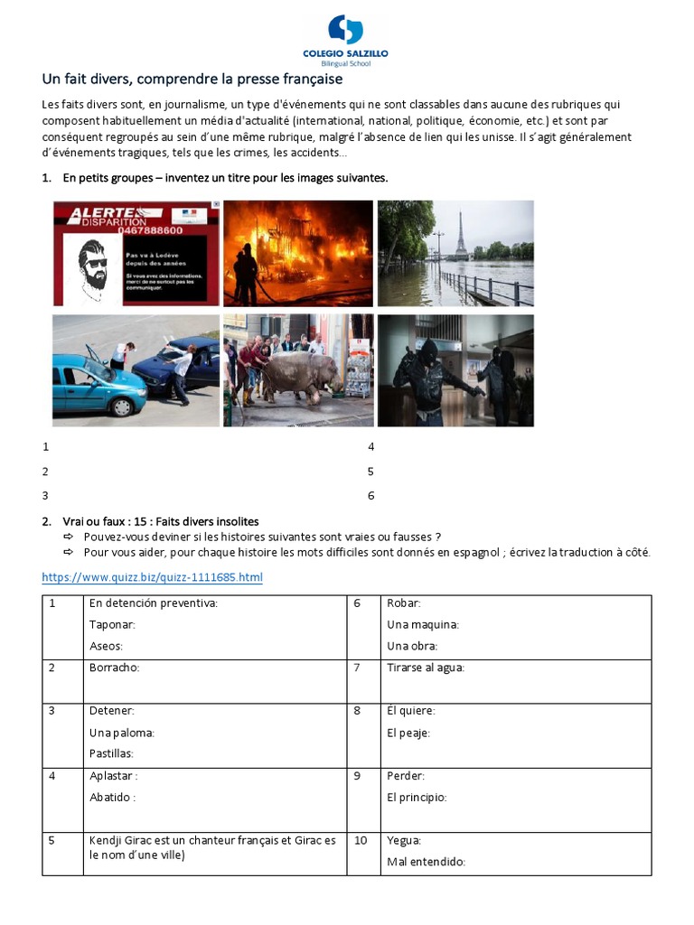 Comprendre les faits divers en France | PDF